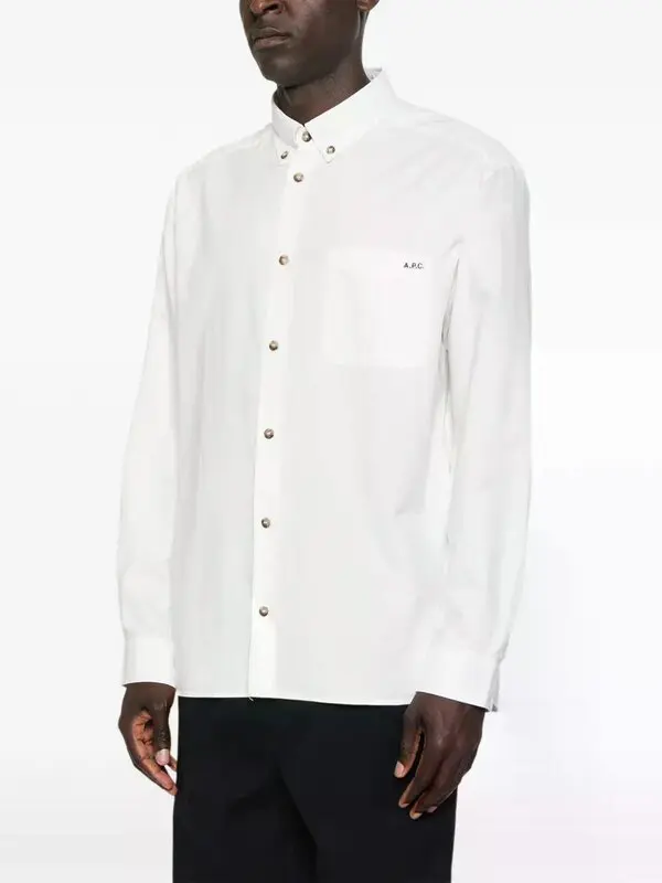 A.p.c. Button-down Pocket Shirt - White
