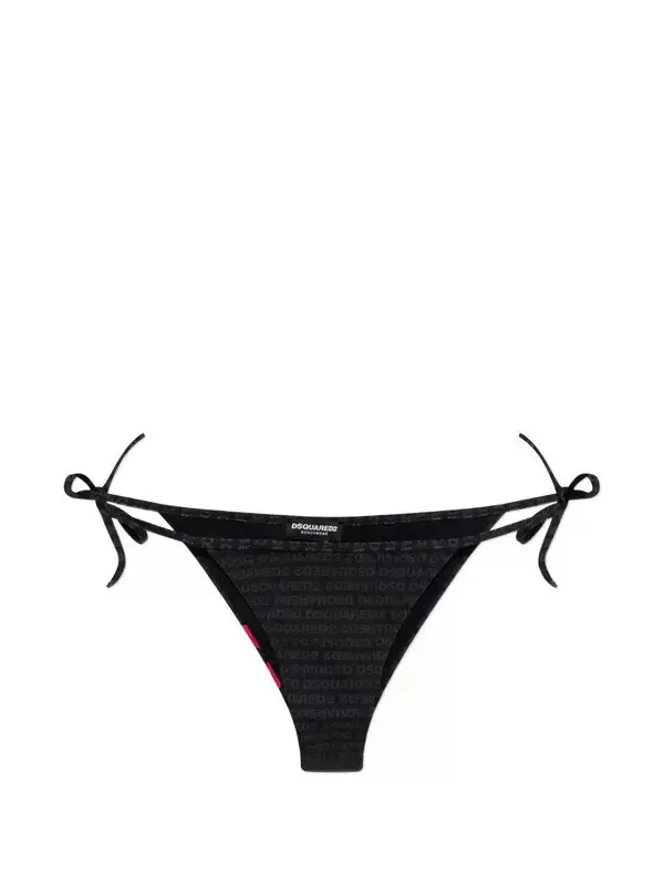 Dsquared2 Logo-print Bikini Bottom - Black