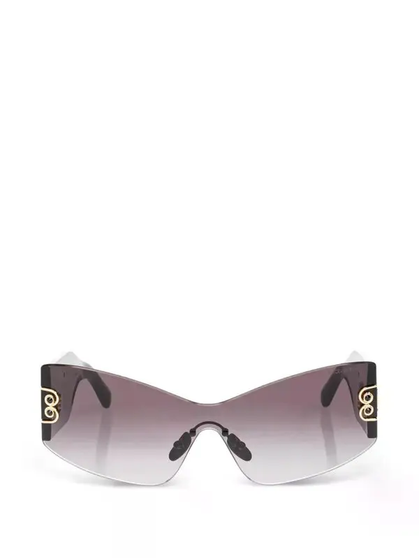 Dolce & Gabbana Crystal-embellished Cat-eye Sunglasses - Black