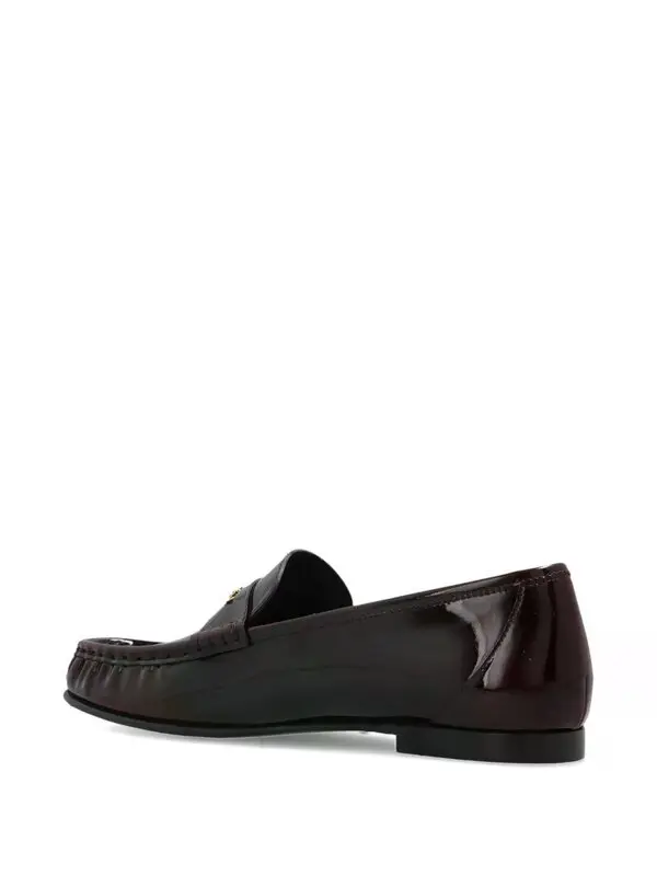 Chloé Logo-appliqué Leather Loafers
