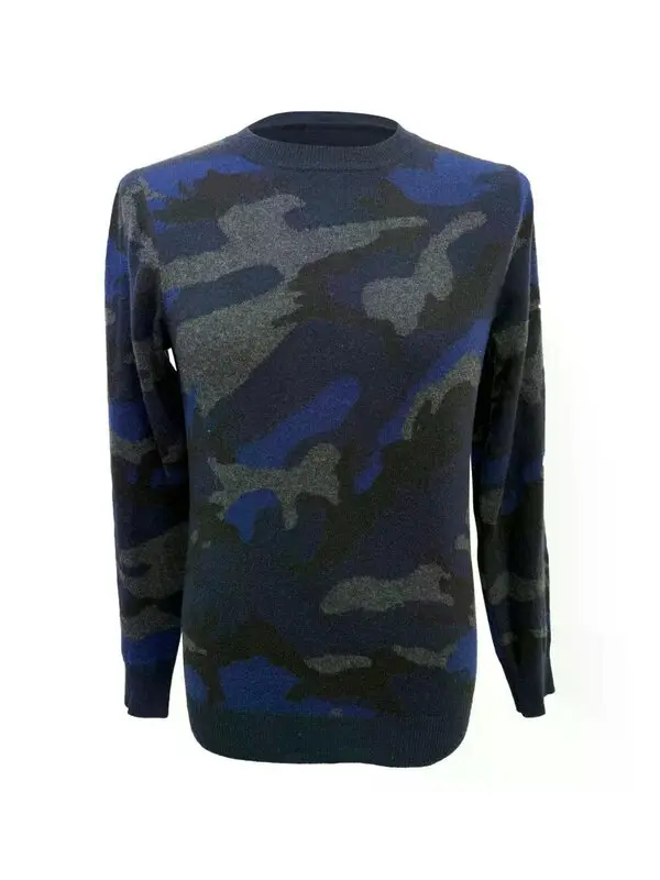 Valentino Garavani Camouflage Crew Neck Sweater