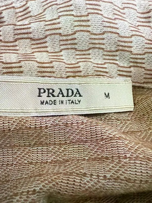 Prada Patterned Knitted Shirt