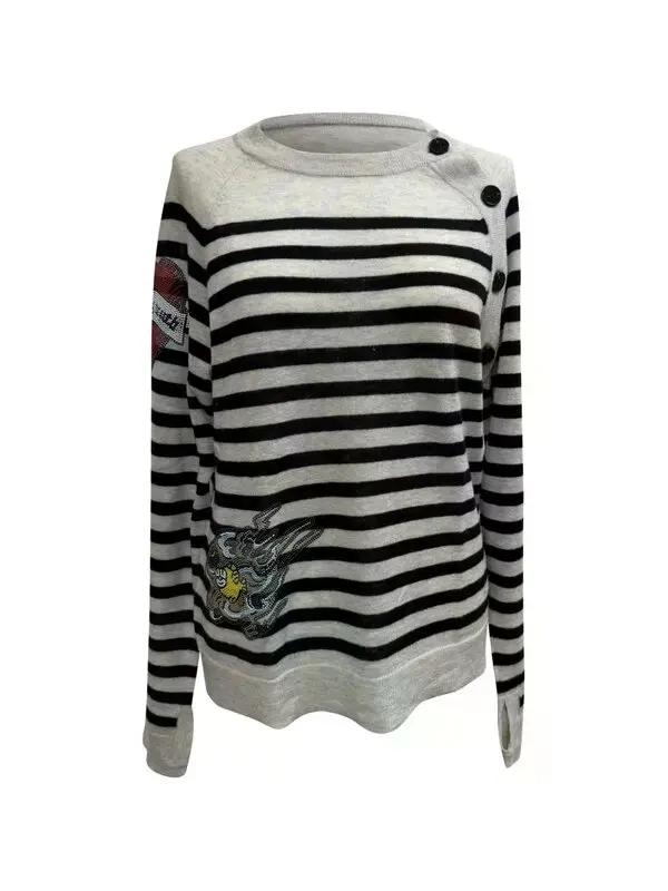 Zadig&Voltaire Striped Cashmere Sweater