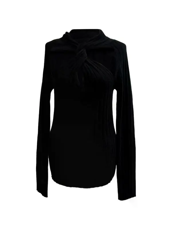 Versace Ribbed Twisted Sweater