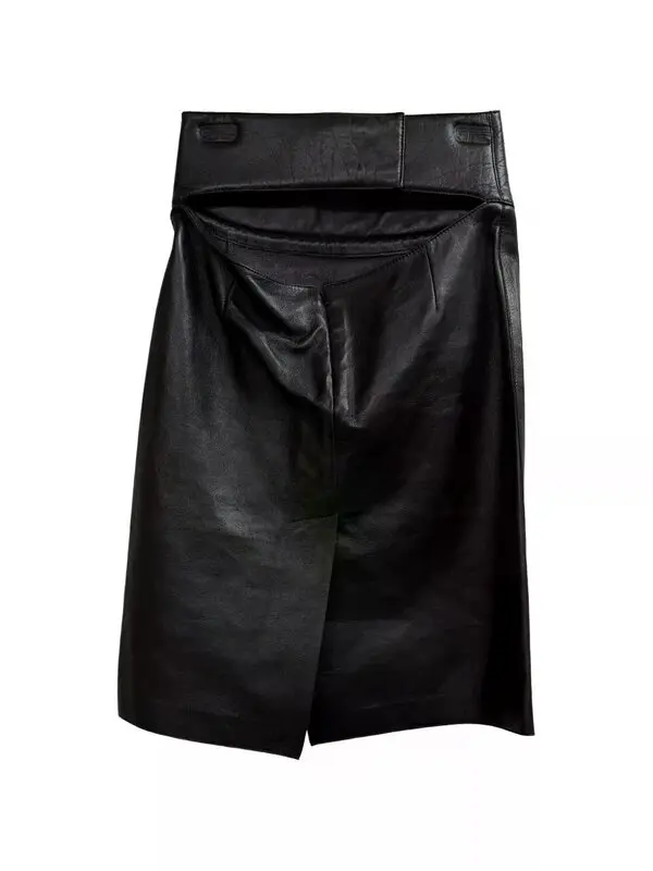 Givenchy Cutout Embossed Skirt - Black