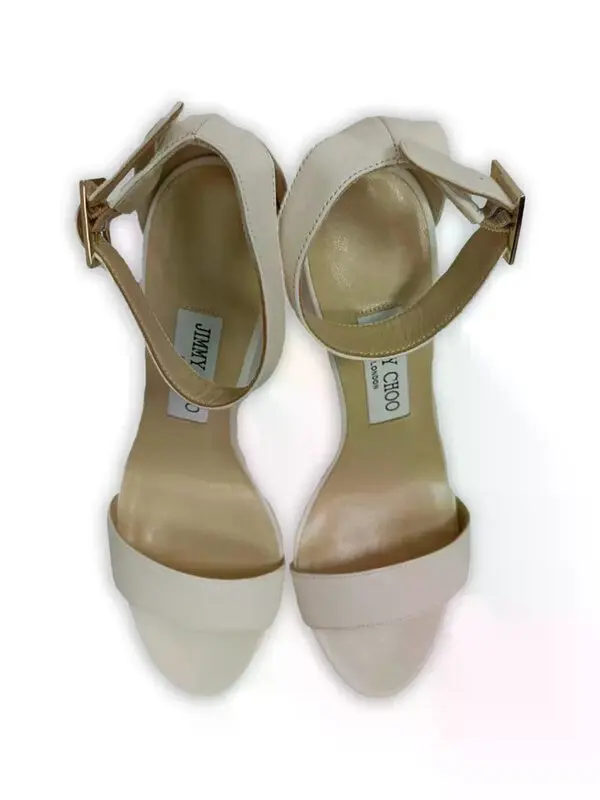 JIMMY CHOO Ankle Strap Platform Sandals