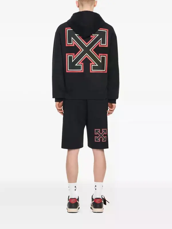 Off-White X Ac Milan Arrow-print Hoodie