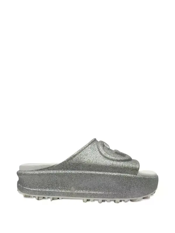 Gucci Gg Logo Glittered Slides