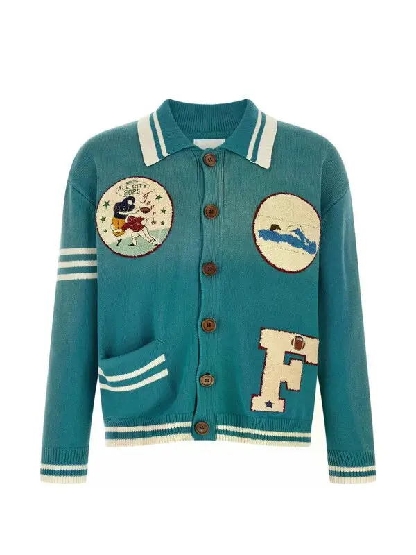 FOUND Varsity Patch-detail Cardigan