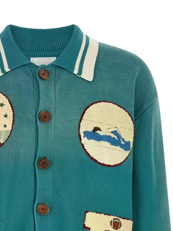 FOUND Varsity Patch-detail Cardigan