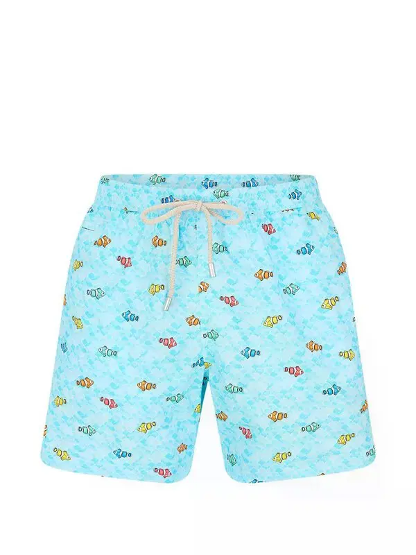 MC2 SAINT BARTH Printed Swim Shorts - Blue