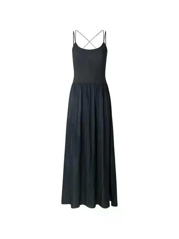SESSUN Pleated Maxi Dress - Black