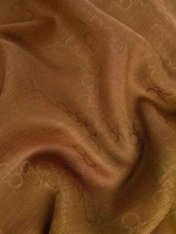 FERRAGAMO Gancini-monogram Frayed Scarf