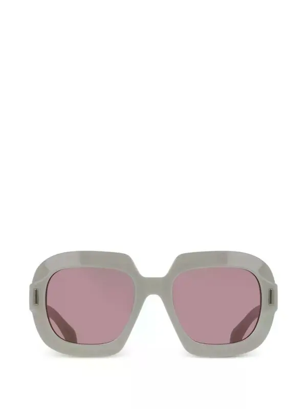 FERRAGAMO Square-frame Sunglasses - Neutrals