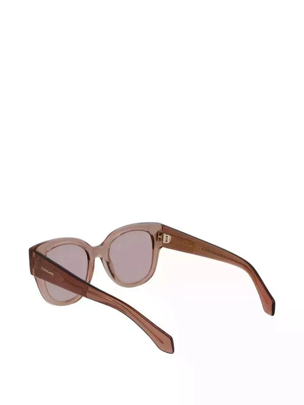 FERRAGAMO Round Frame Sunglasses
