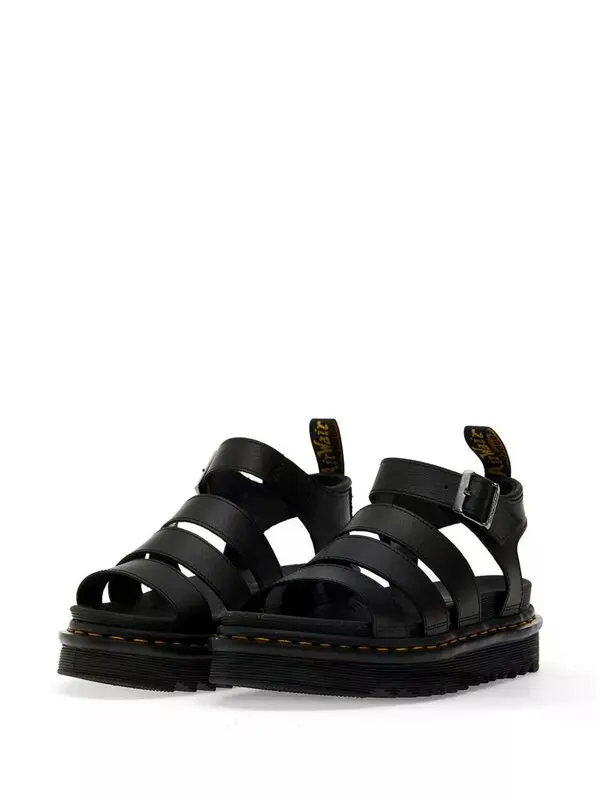 Dr. Martens Blair Leather Buckled Platform Sandals