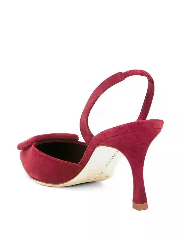 Manolo Blahnik Maysli Buckle-detail Pumps - Red