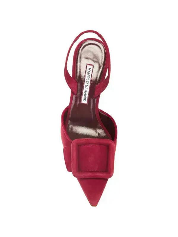 Manolo Blahnik Maysli Buckle-detail Pumps - Red