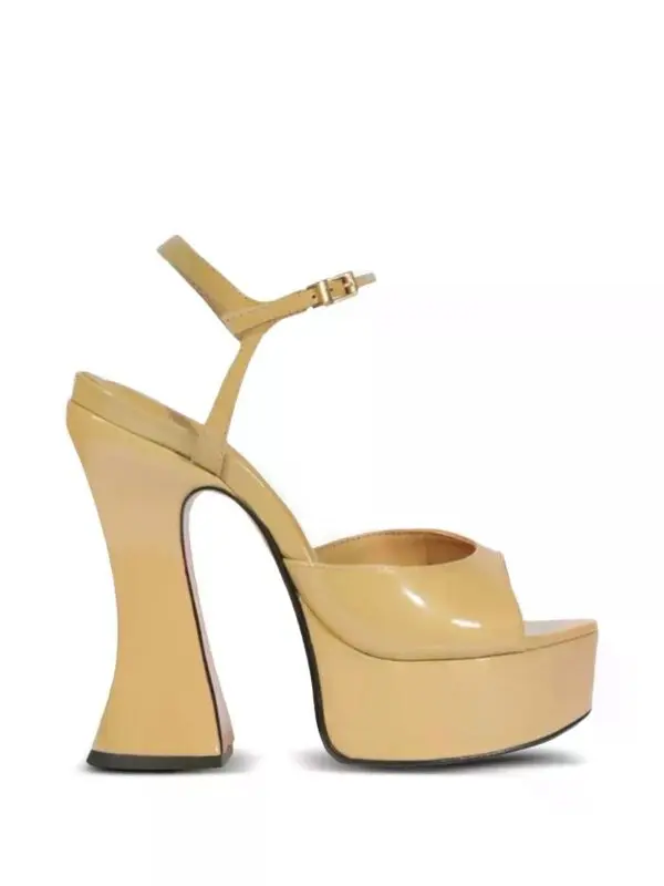 Schutz Luma Patent Leather Platform Sandals
