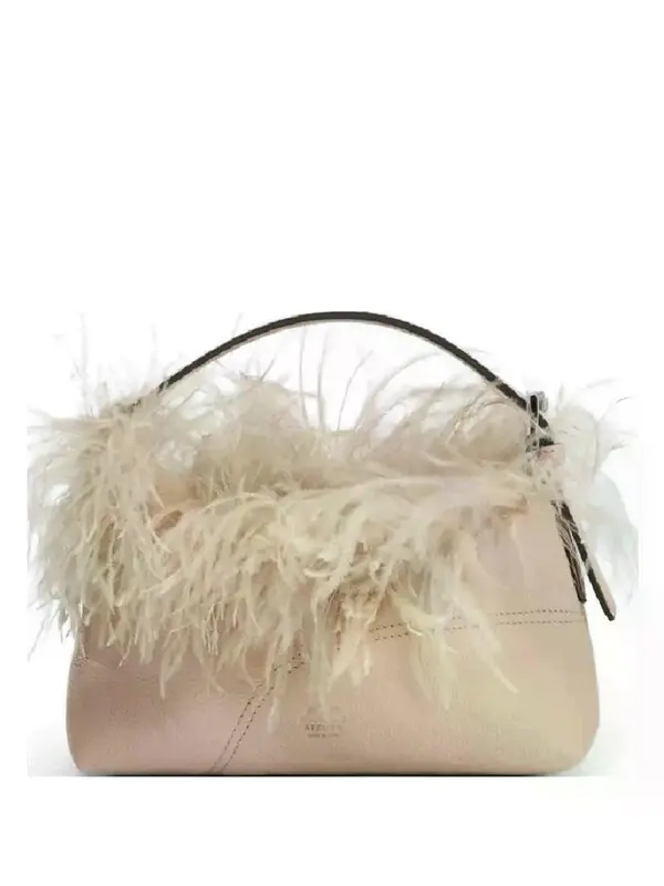 ATP ATELIER Vadena Feather-trim Tote