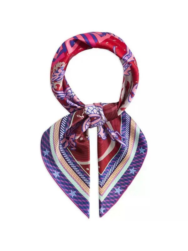 Shanghai Tang Flying Dragon Silk Scarf
