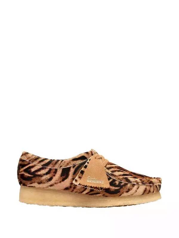 Clarks Wallabee Tiger-print Loafers - Neutrals