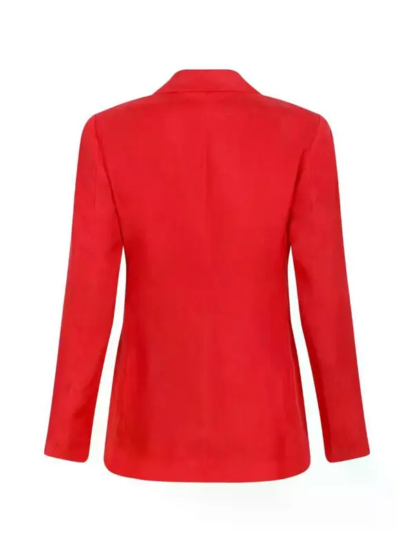 MERCI Single-breasted Notched-lapels Blazer - Red