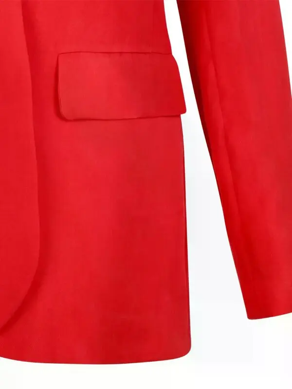 MERCI Single-breasted Notched-lapels Blazer - Red