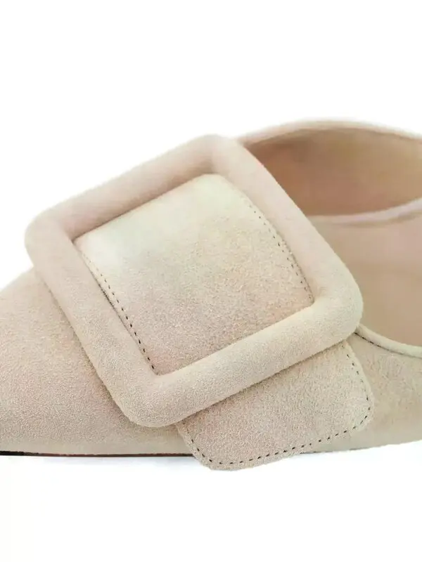 Manolo Blahnik Maysale Suede Mules