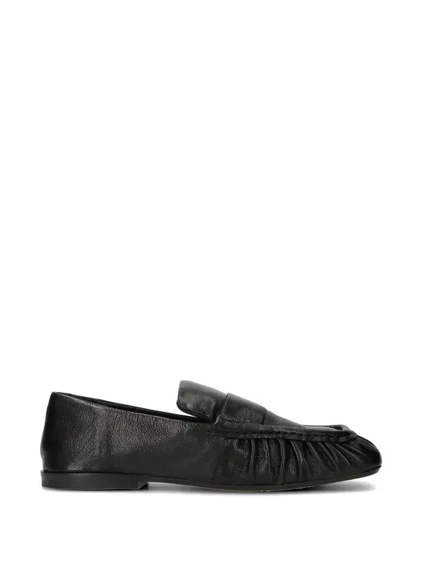 JVAM Ruched Square-toe Loafers