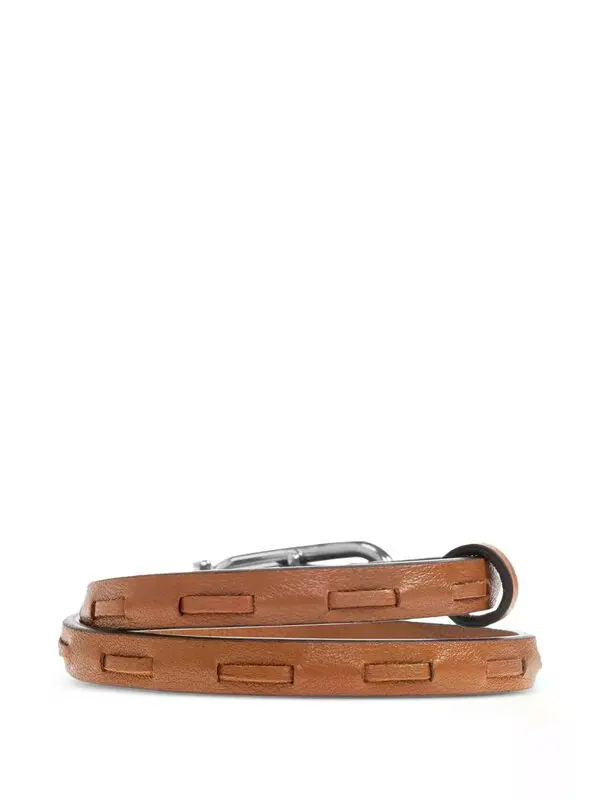 FERRAGAMO Wrap-around Leather Bracelet