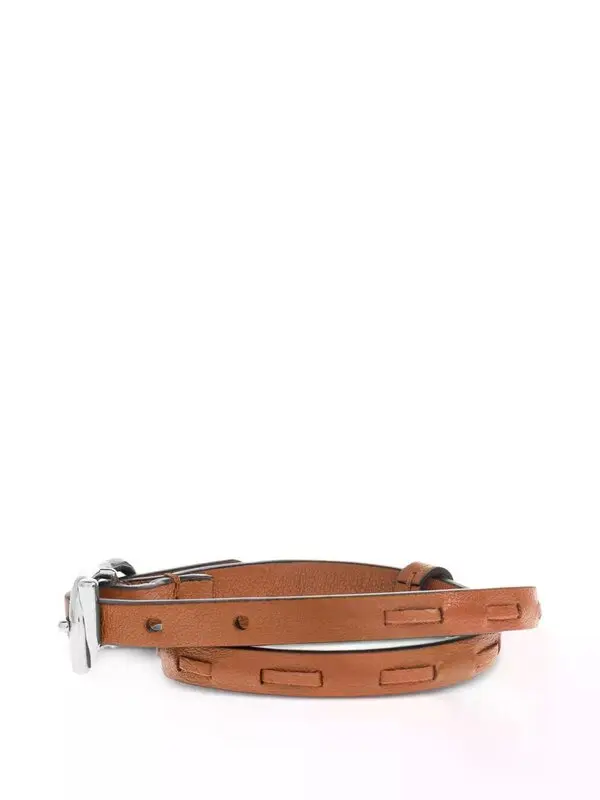 FERRAGAMO Wrap-around Leather Bracelet