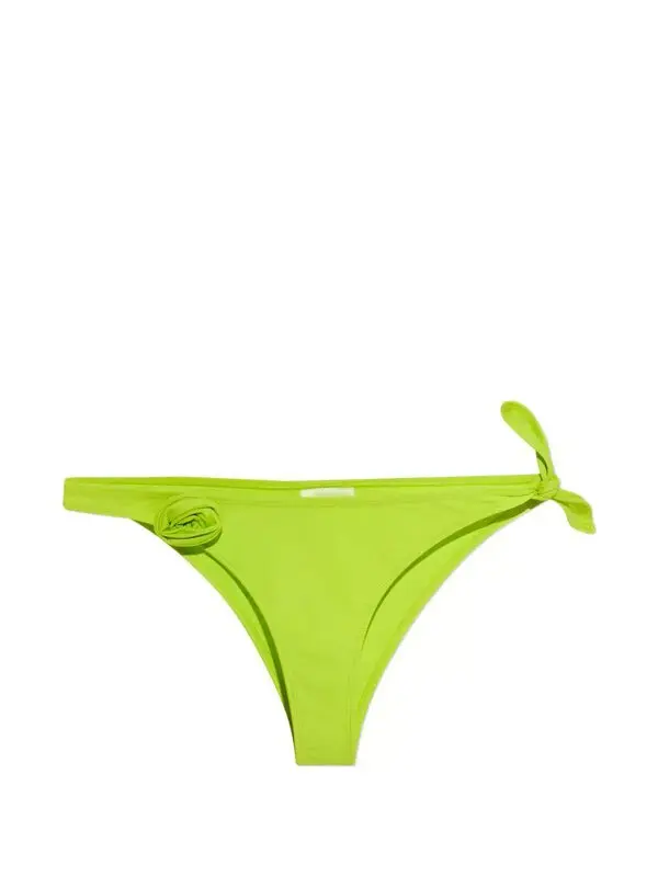Coperni Floral-appliqué Bikini Bottom - Green