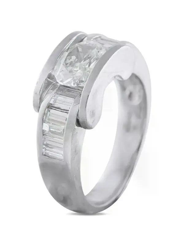 LB EXCLUSIVE East-west Diamond Ring - Silver
