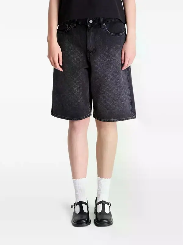 DAILY PAPER Monogram Denim Shorts