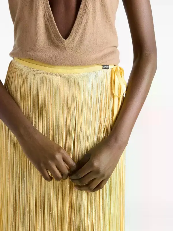 Prada Sequin Fringe Skirt