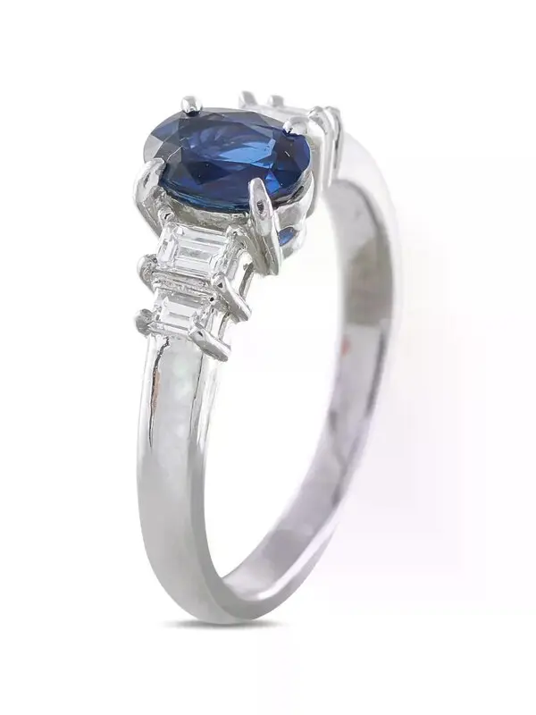 LB EXCLUSIVE Sapphire And Diamond Ring - Silver