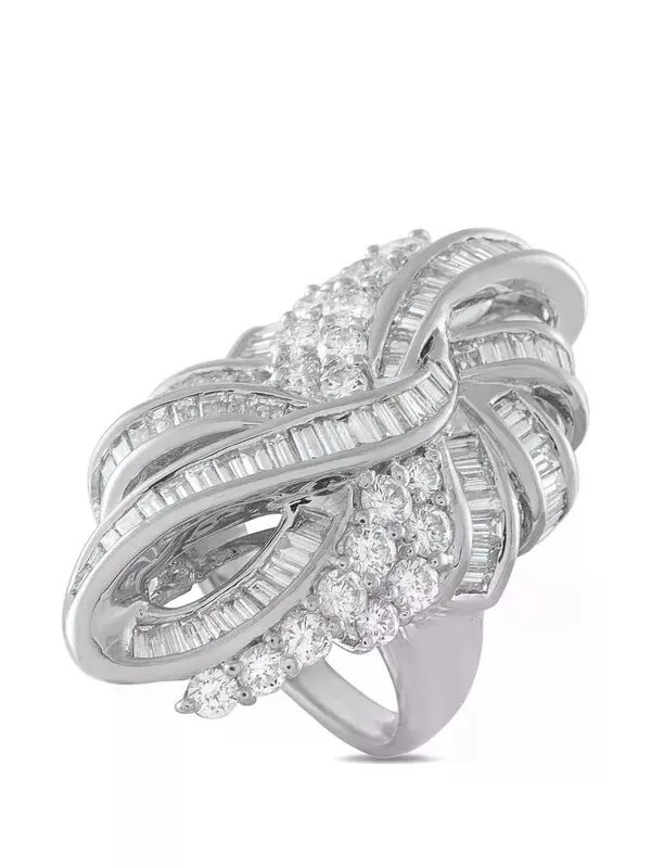 LB EXCLUSIVE Diamond Multi-band Ring - Silver