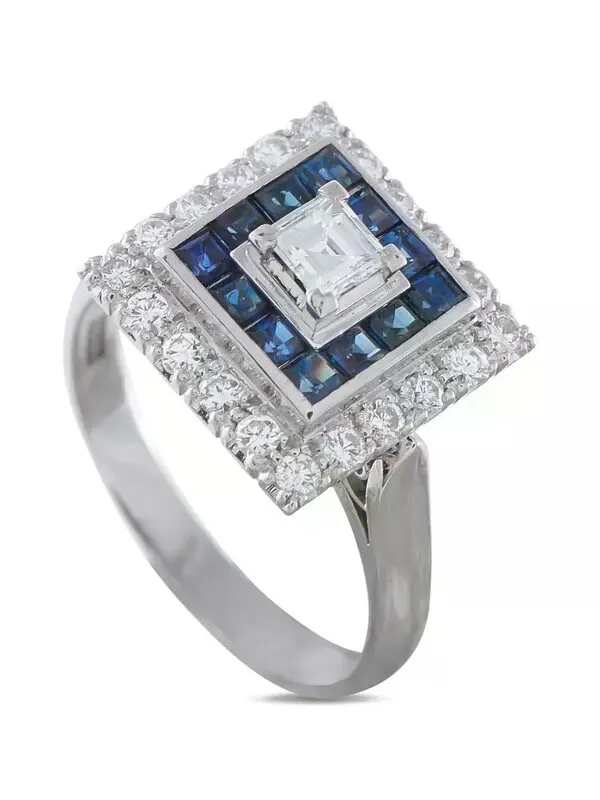 LB EXCLUSIVE Sapphire And Diamond Ring - Silver