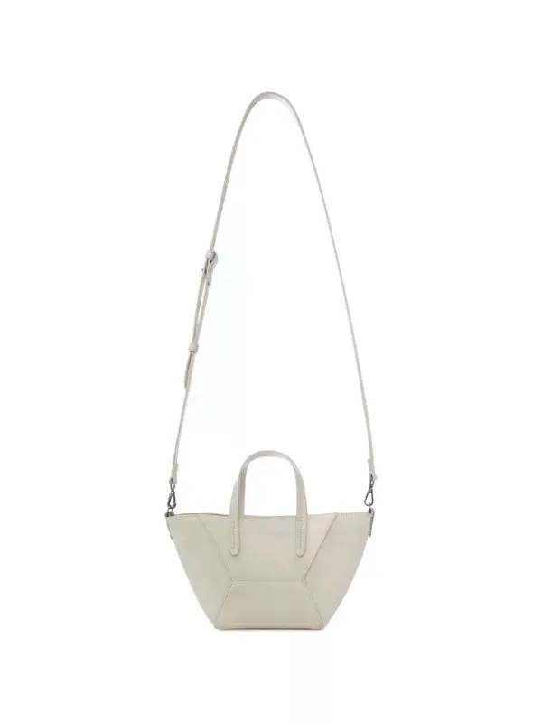 Brunello Cucinelli Geometric Panelled Suede Tote