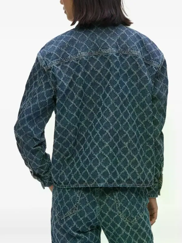 Karl Lagerfeld Argyle Denim Shirt