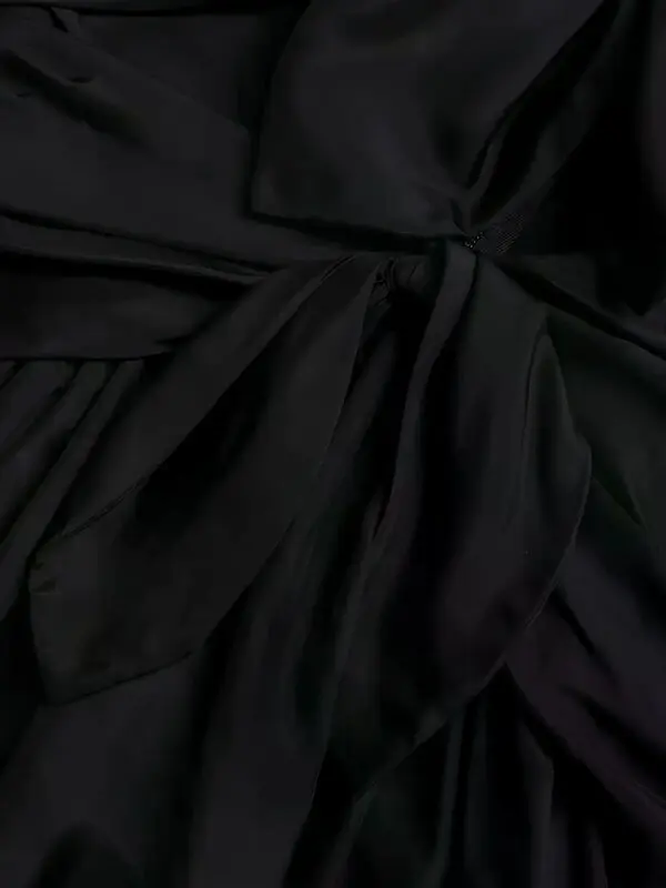 Zimmermann Aster Tie-detail Midi Dress - Black