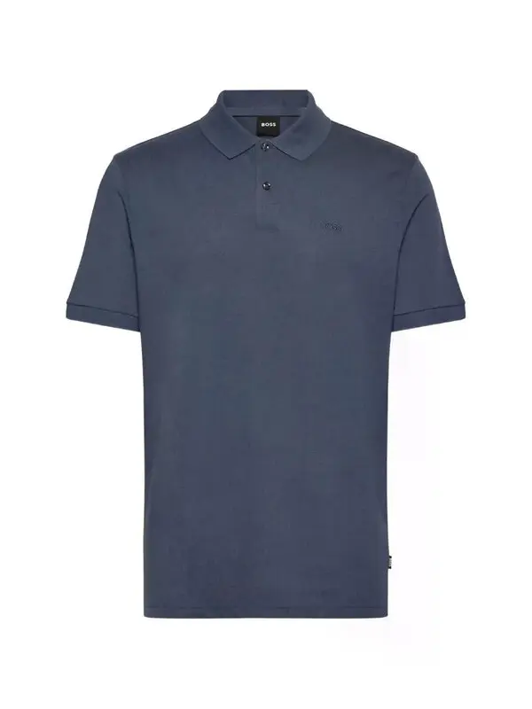 BOSS Logo-embroidered Cotton Polo Shirt