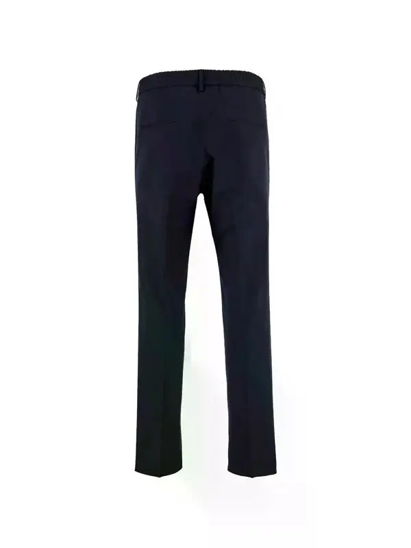Tagliatore Drawstring Pressed-pleat Trousers - Blue