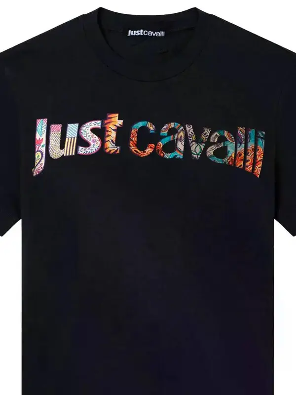 Just Cavalli Logo-print Cotton T-shirt - Black