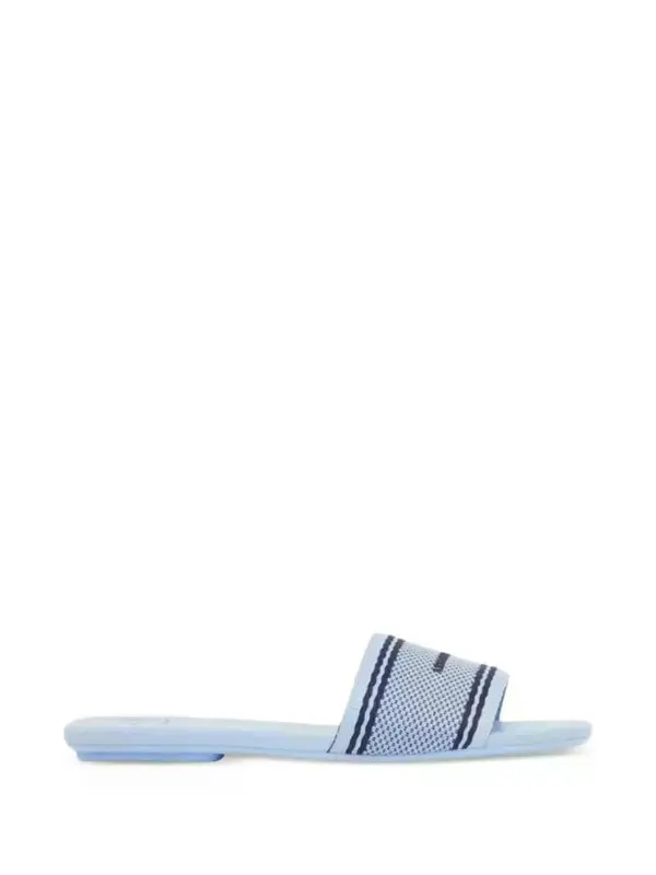 Armani Exchange Jacquard Flat Sandals