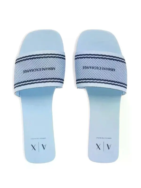 Armani Exchange Jacquard Flat Sandals