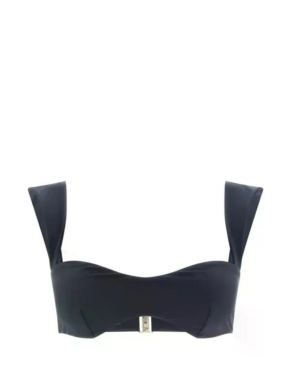 Magda Butrym Wide-strap Bikini Top - Blue