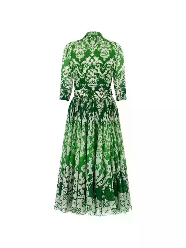 Samantha Sung Aster Printed Cotton Dress