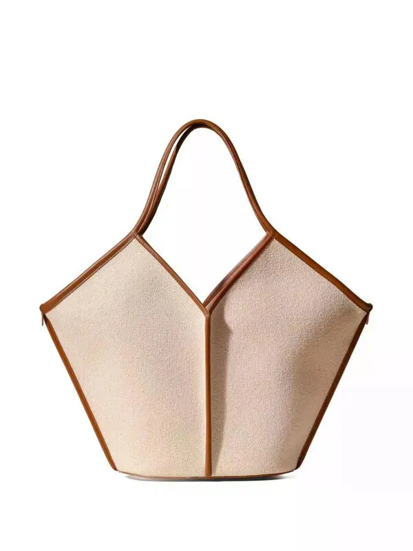 Hereu Calella Leather-trim Tote Bag - Neutrals